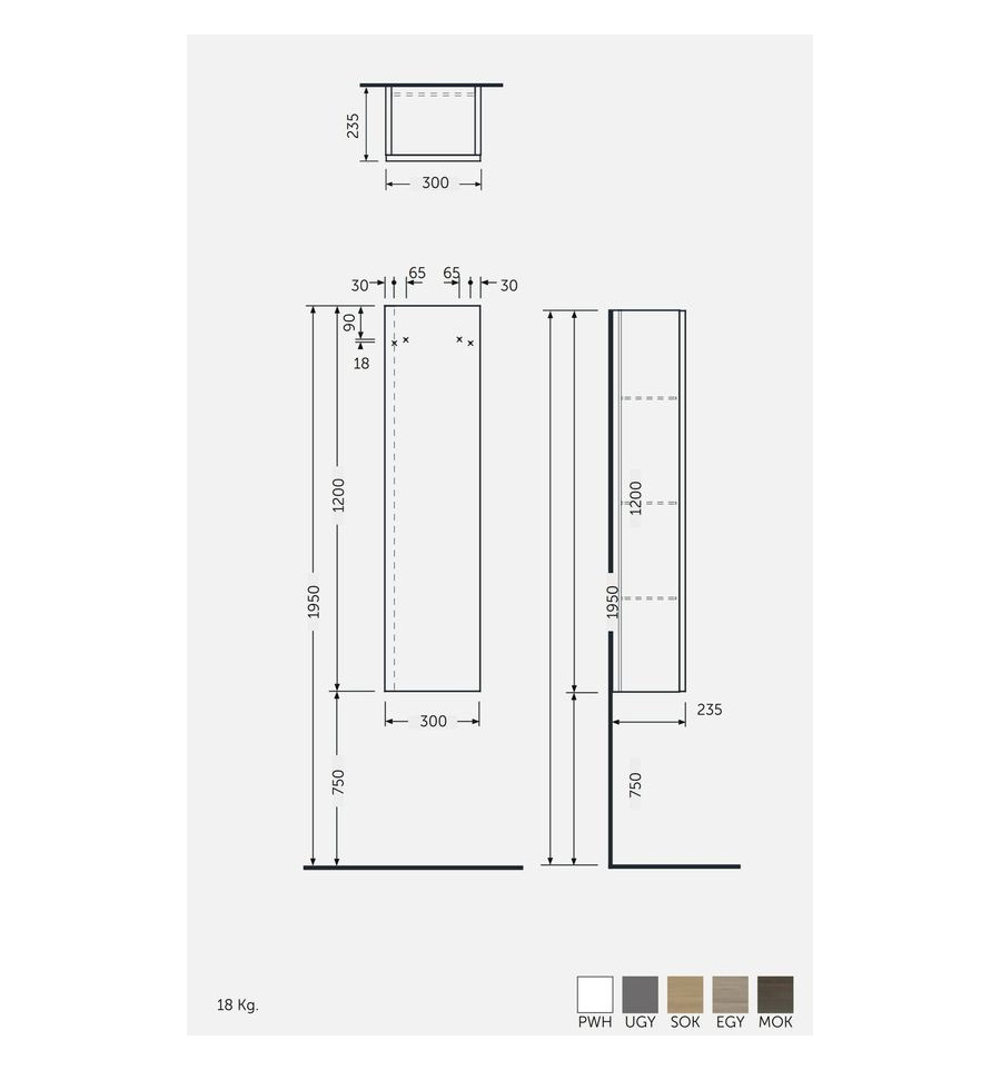Słupek 30x120 cm biała Joy RAK Ceramics (JOYTS120PWH) - Ebalia.pl ...